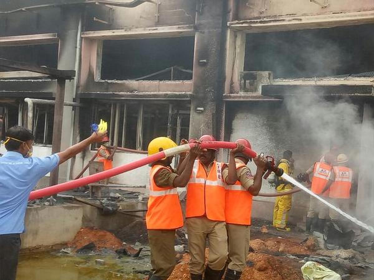 Major fire in Amara Raja group unit near Chittoor - The Hindu