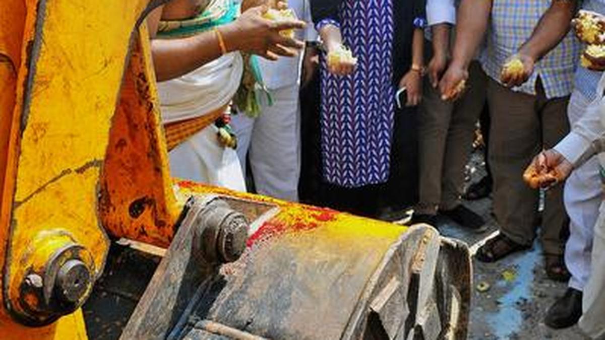 Work on UGD for Guntur begins - The Hindu