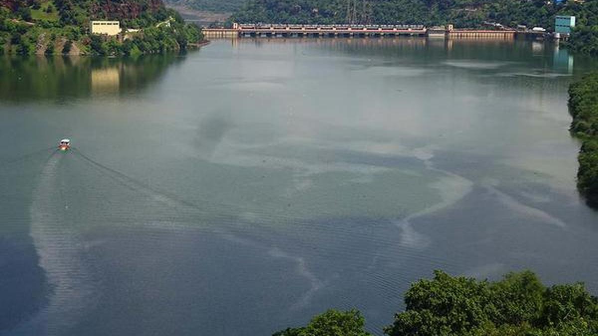 Gates of Srisailam dam opened for first time this year - The Hindu