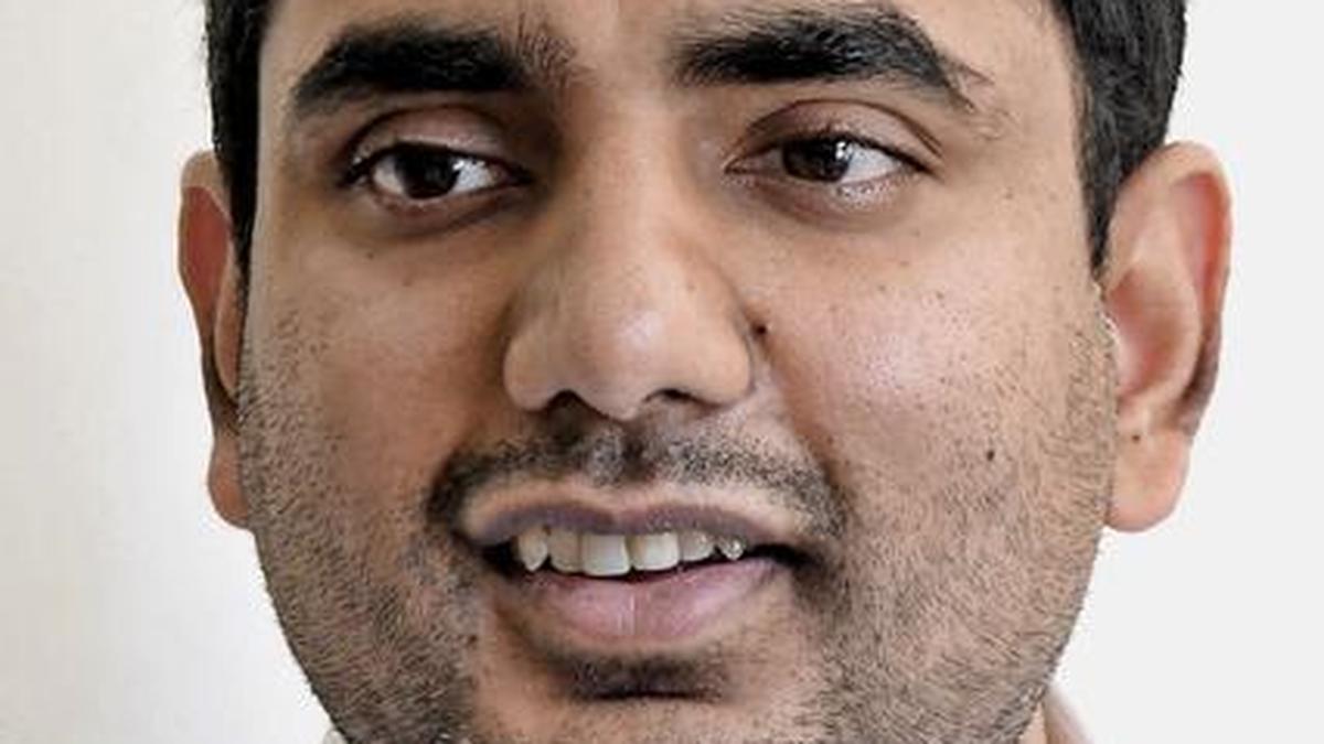 Lokesh lays stone for two IT companies in Mangalagiri - The Hindu