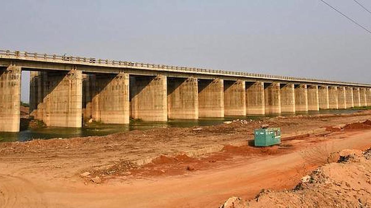 Penna barrage works nearing completion - The Hindu