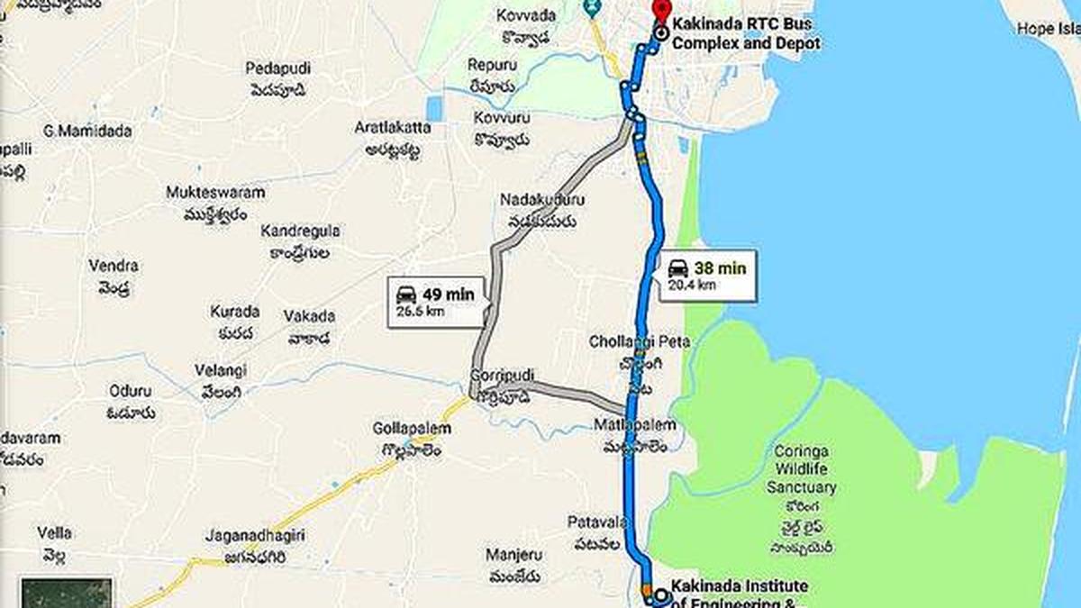 Exam centres’ route map on rear of EAMCET hall tickets - The Hindu