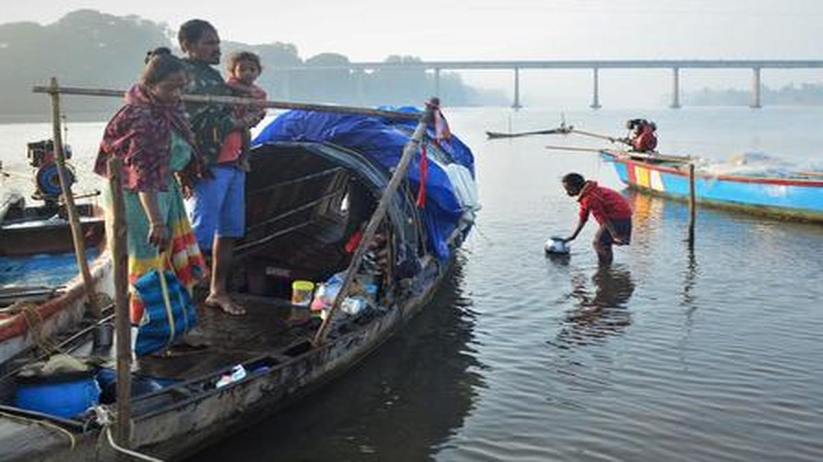When a sacred river offers shelter, livelihood to 4 families - The Hindu