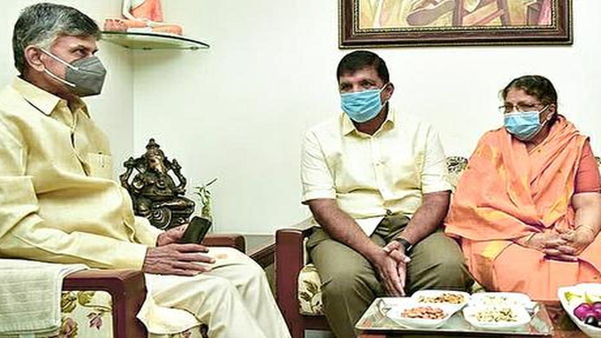 YSRCP govt. foisting false cases against TDP leaders, says Naidu - The Hindu