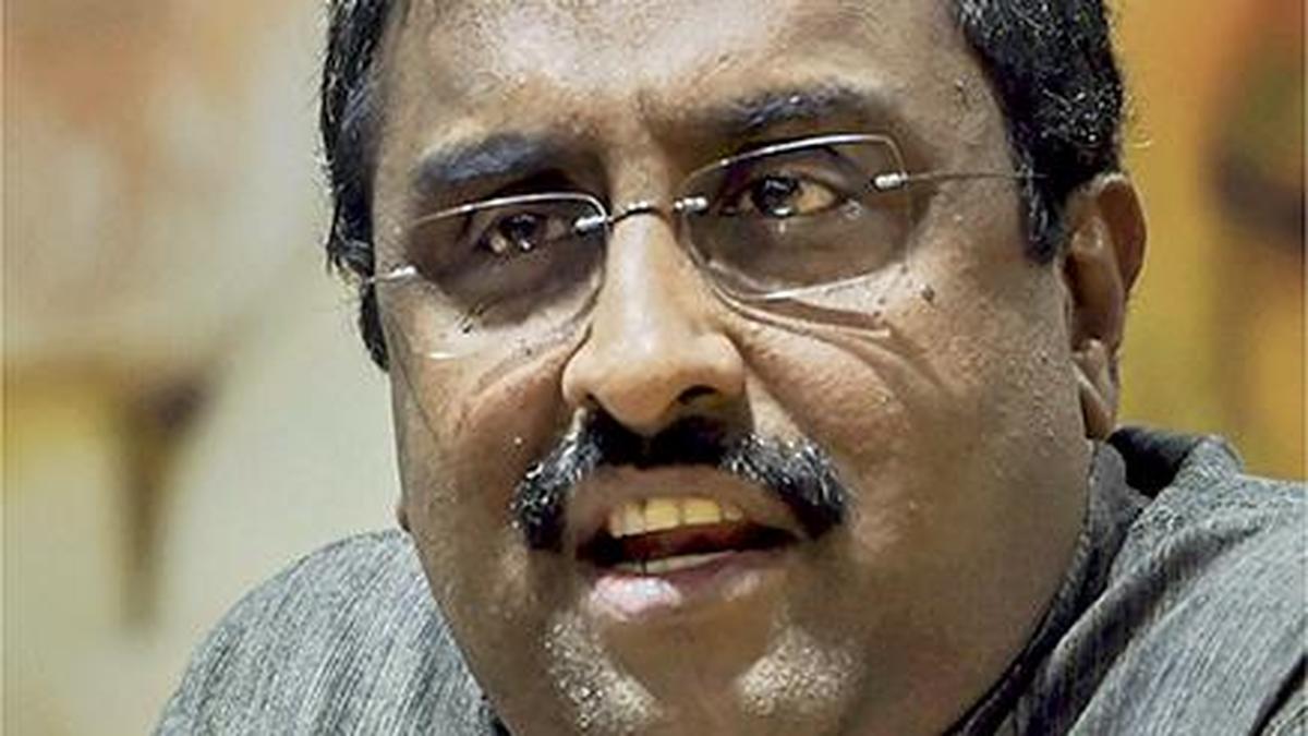 BJP committed to granting rail zone: Ram Madhav - The Hindu
