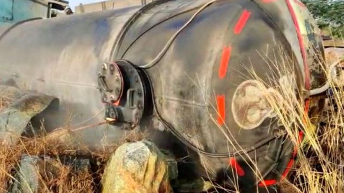 Acid leak after tanker falls on its side in A.P’s Kurnool district ...