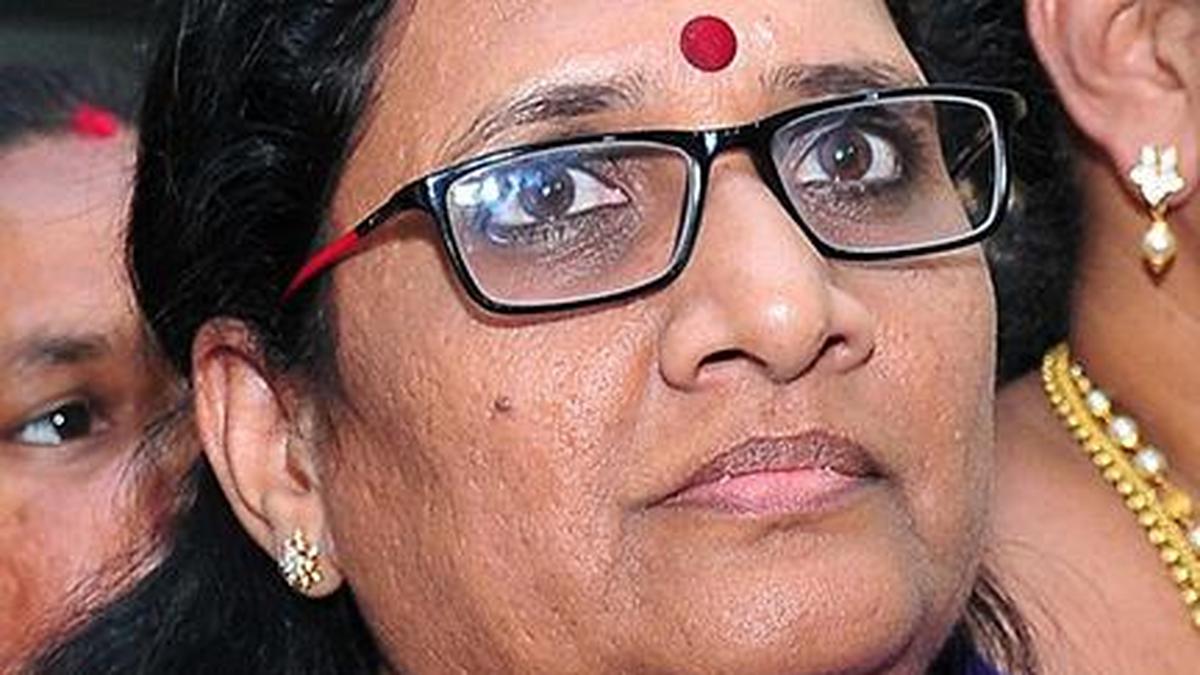 Vasidreddy Padma is new women’s commission chairperson - The Hindu