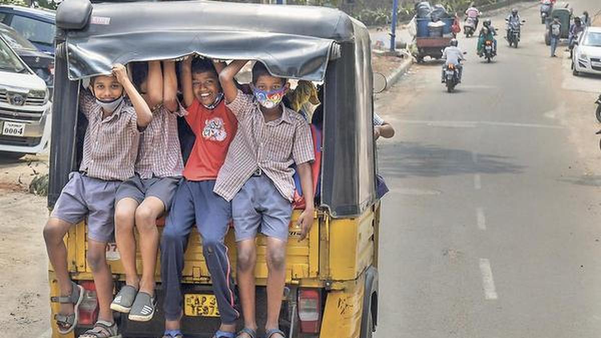 Commuting to school a risky path for kids - The Hindu