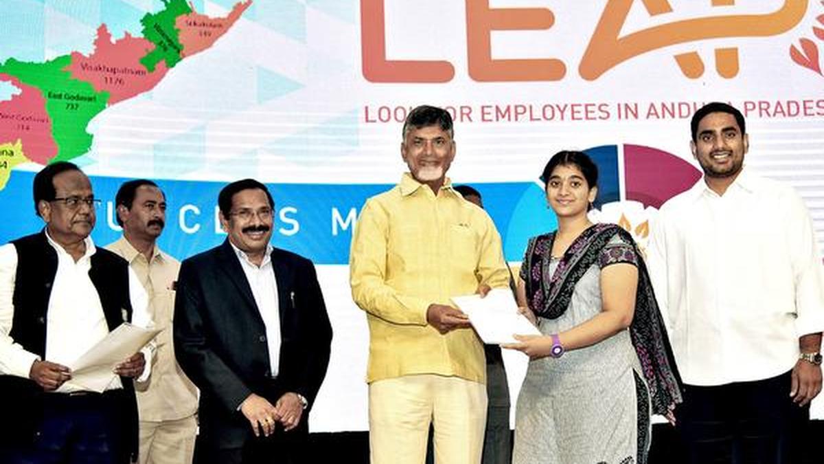 Naidu launches e-Pragati core platform - The Hindu