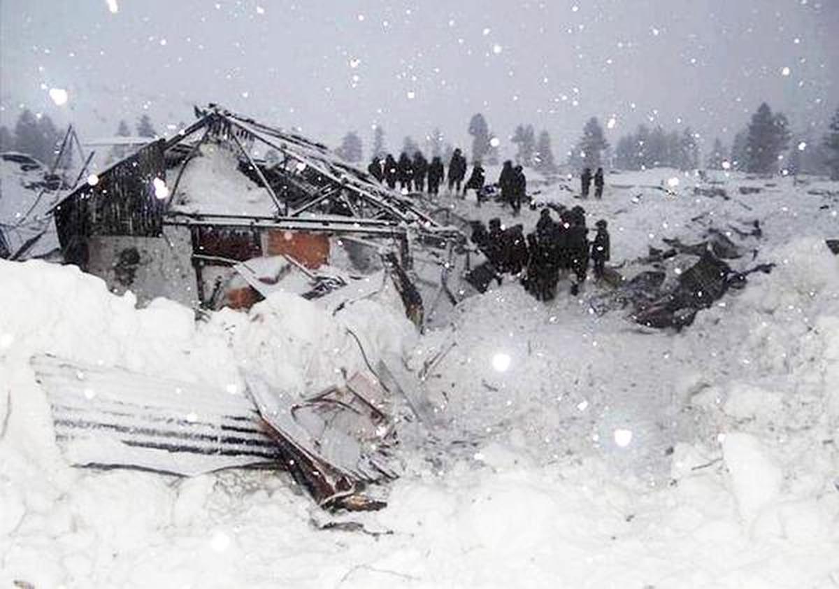Five soldiers trapped under snow in Kupwara - The Hindu