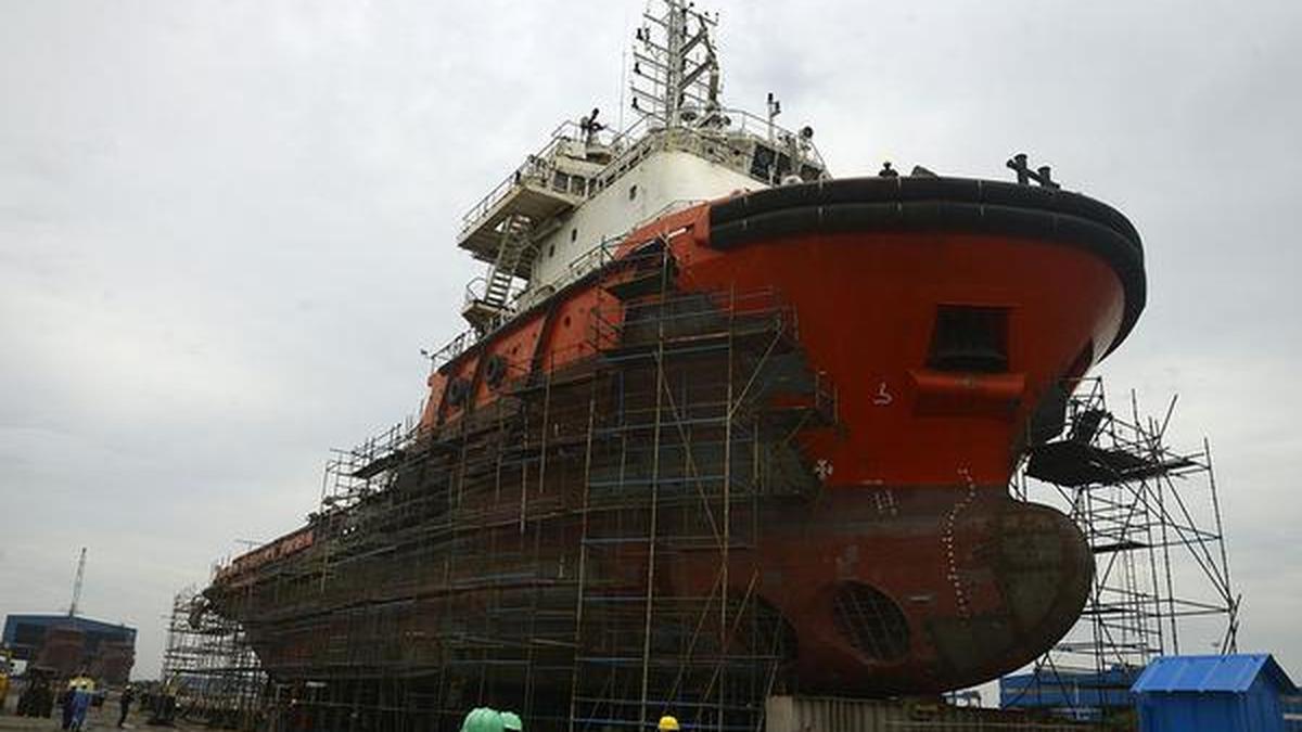 First indigenously built floating dock launched - The Hindu