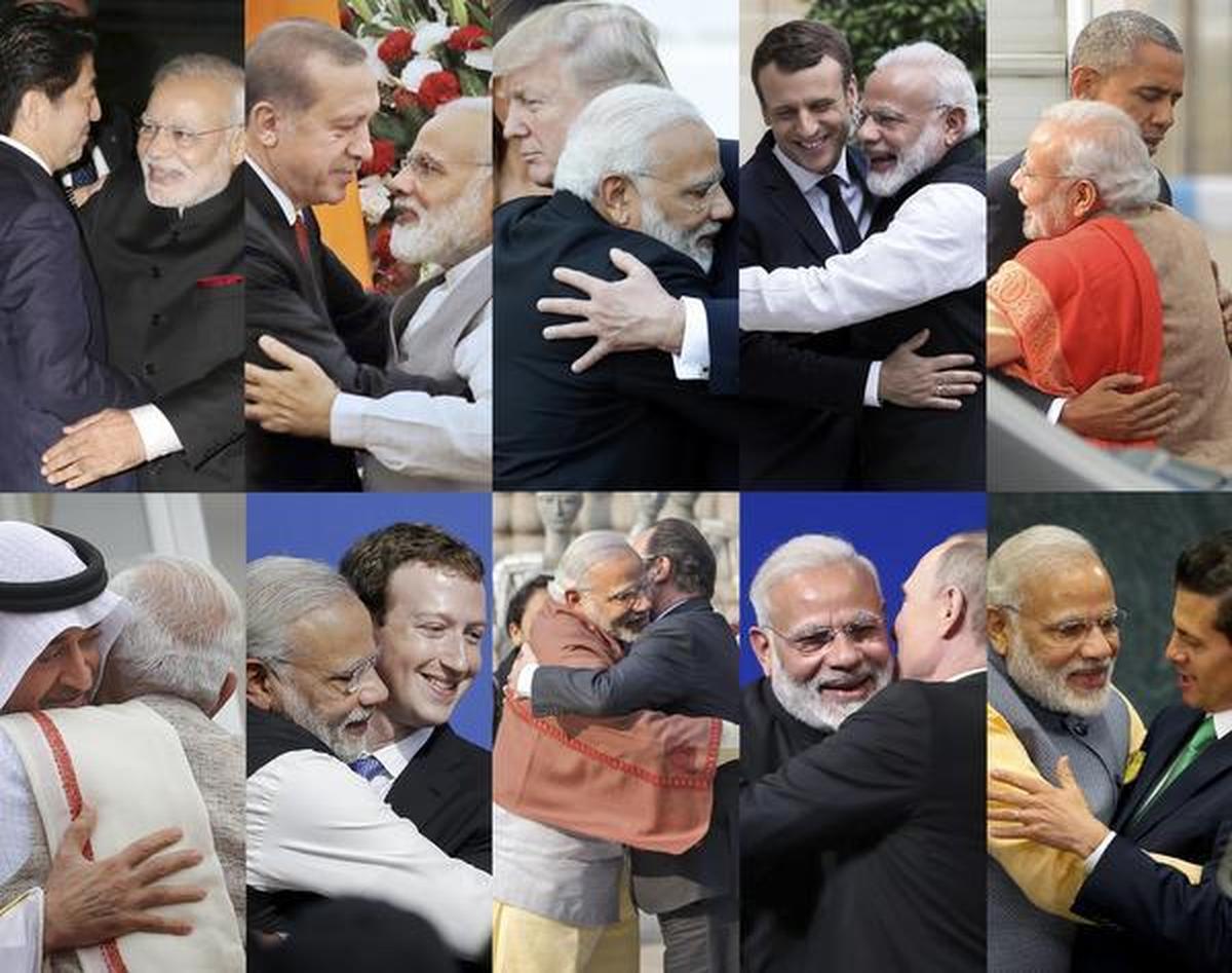 Narendra Modi's hugs with world leaders - The Hindu