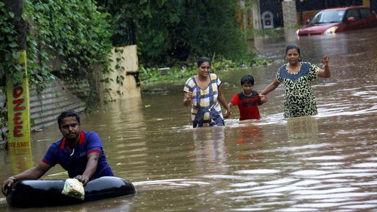 Heavy downpour cripples normal life in Odisha - The Hindu