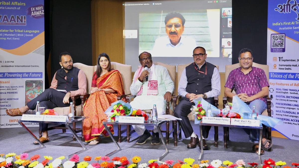 Govt. launches ‘Adi Vaani’ to translate Adivasi languages - The Hindu