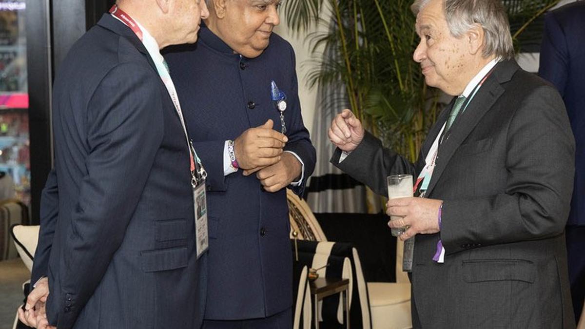 FIFA World Cup Qatar 2022 | Indian Vice-President Dhankar meets FIFA ...