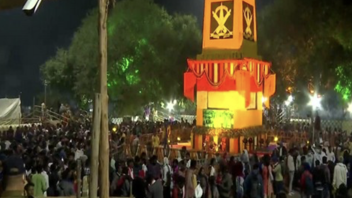 Crowd gathers at Jay Stambh to mark 205th anniversary of Bhima-Koregaon ...