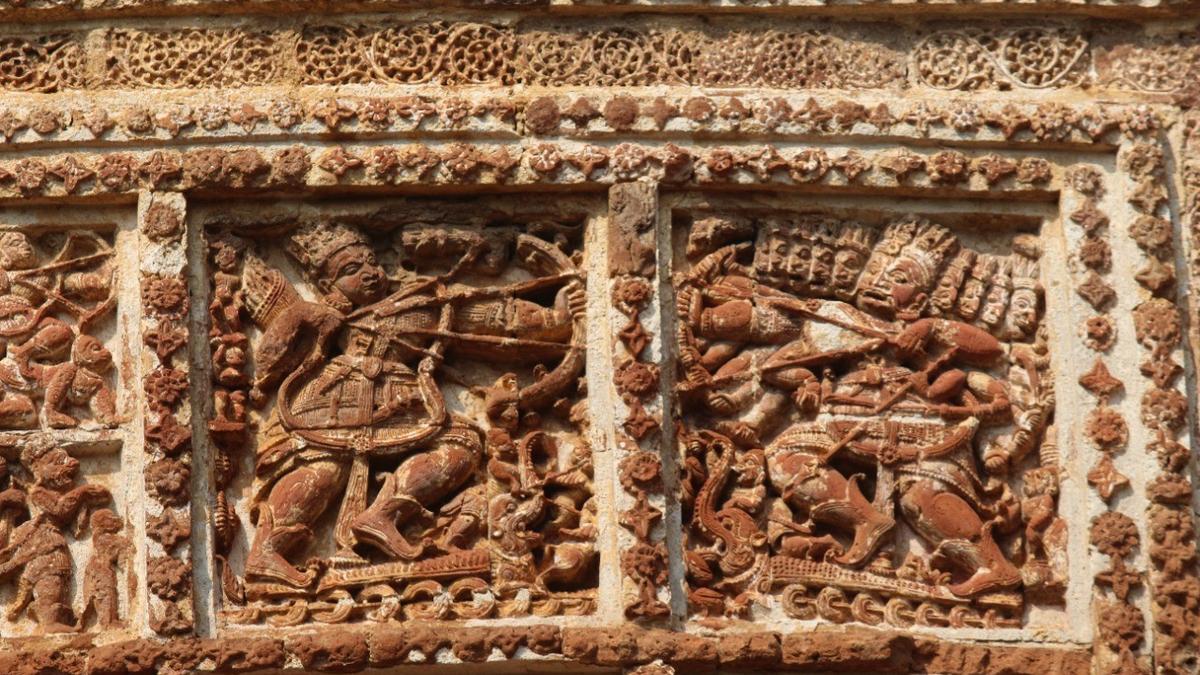 ASI spotlights Ramayana plaques on Bishnupur temples - The Hindu