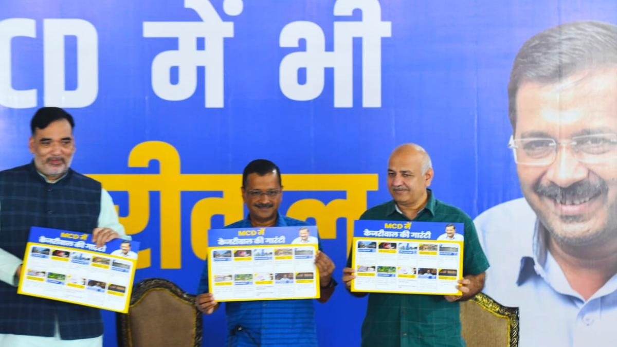 MCD polls 2022: Delhi CM Kejriwal announces AAP’s ten guarantees - The ...