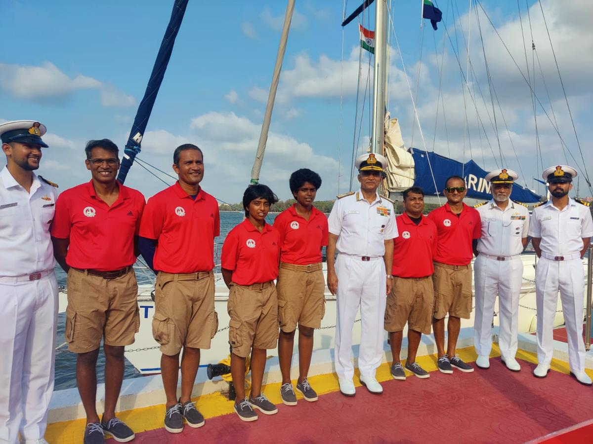 INSV Tarini returns to Goa after 188-day voyage - The Hindu