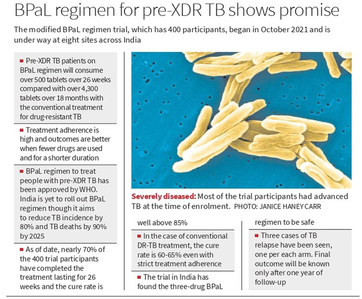 Tuberculosis: over 85% cure rate seen in modified BPaL regimen trial ...
