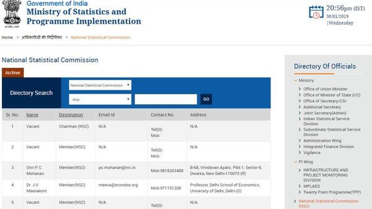 National Statistical Commission members did not voice concerns to ...