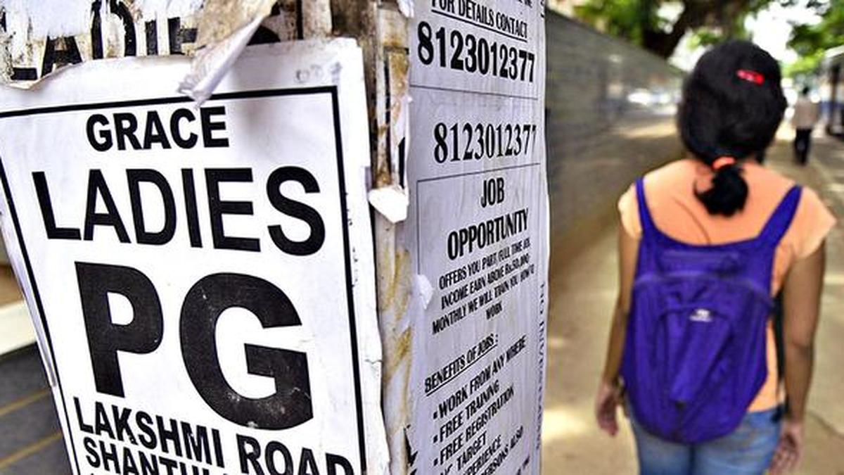 Govt. publishes draft rules to regulate PG accommodations - The Hindu