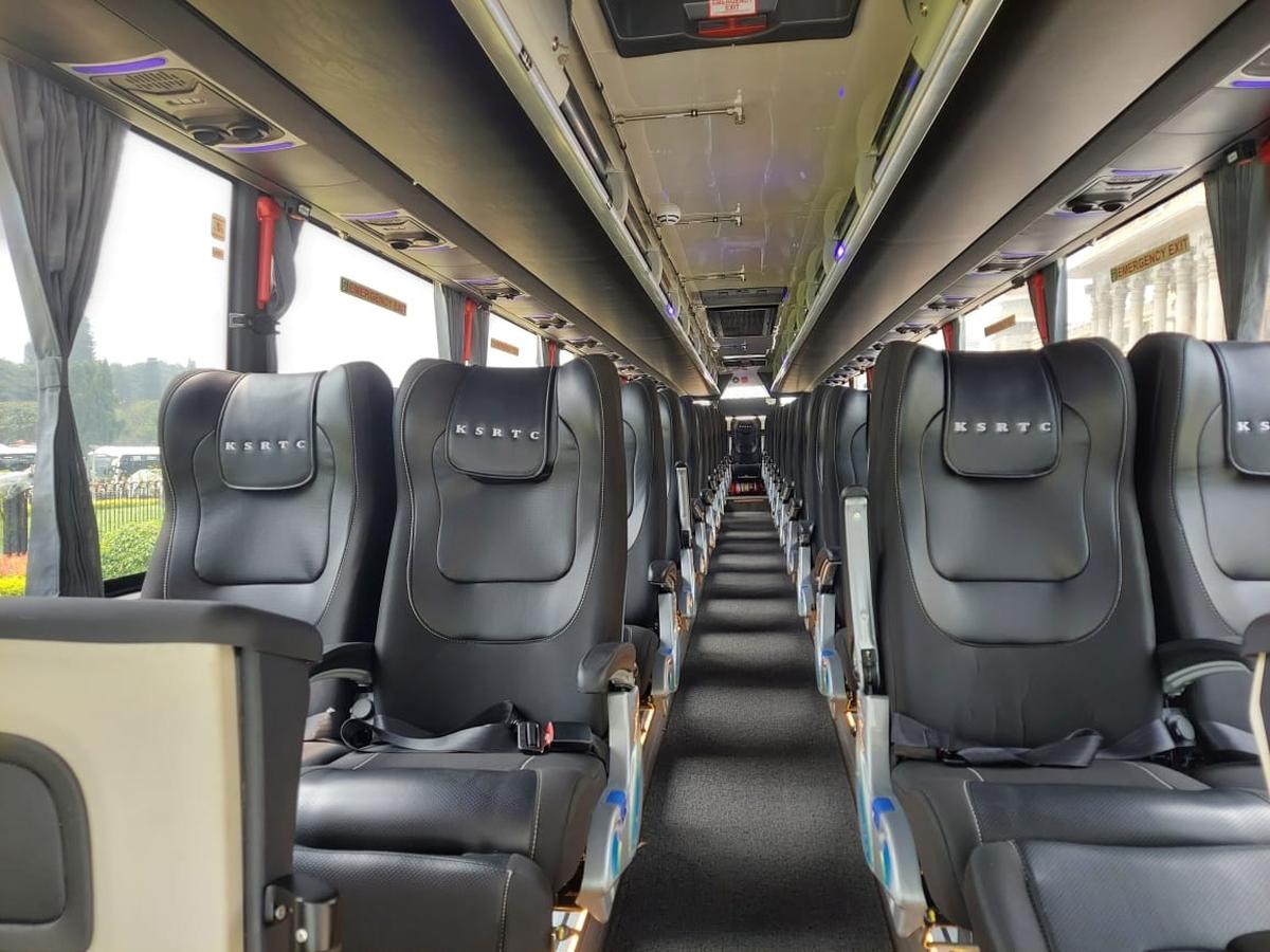 Karnataka unveils 20 new luxury Volvo buses named Airavat Club Class 2. ...