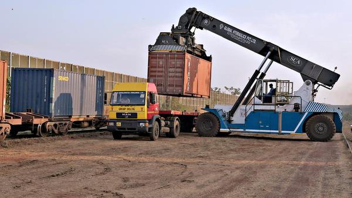 Inland container yard project suffers a setback - The Hindu