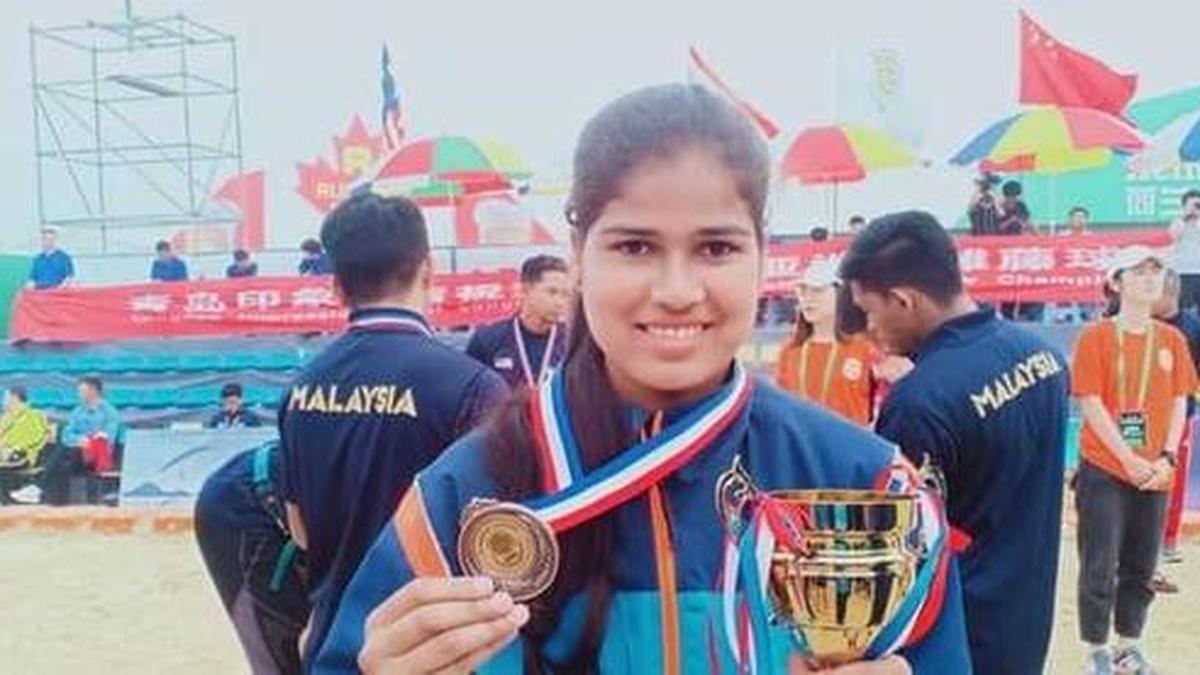 Karnataka girl does her town proud in little-known game - The Hindu