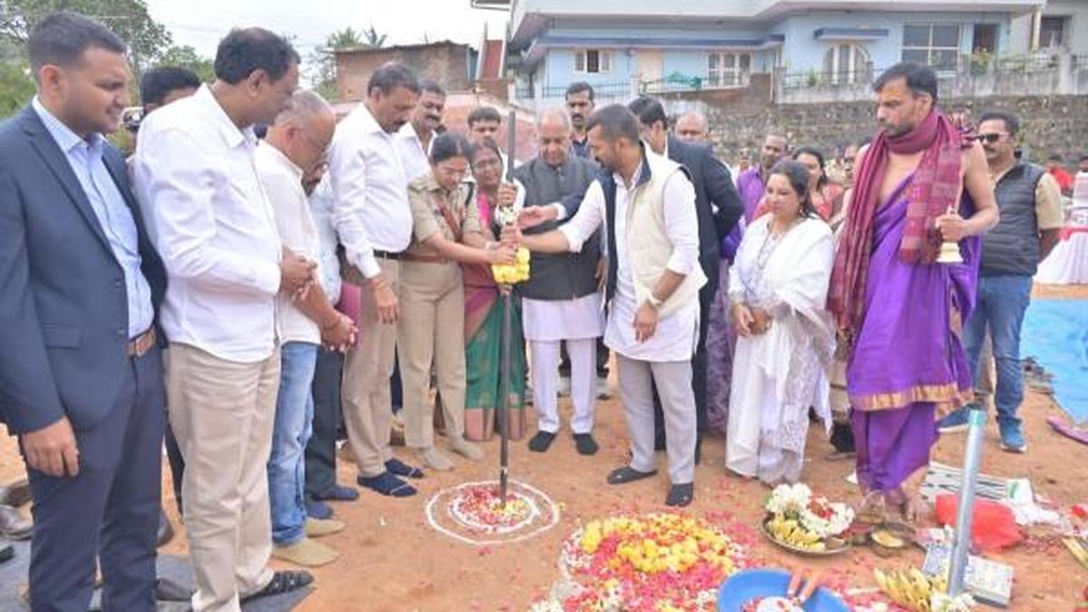 Boseraju lays foundation stone for new police residential quarters in ...