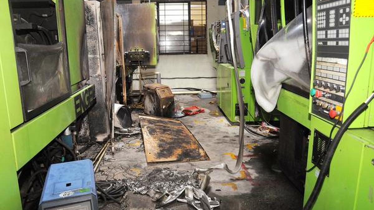 Major fire at plastic moulding factory - The Hindu