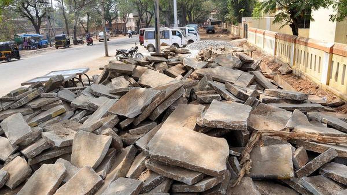 Corporation to clean up city footpaths - The Hindu