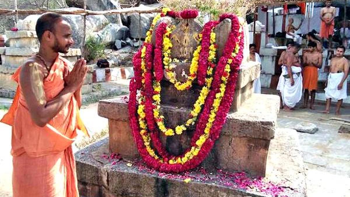 Uttaradi Mutt seer performsrituals at Nava Vrindavan - The Hindu