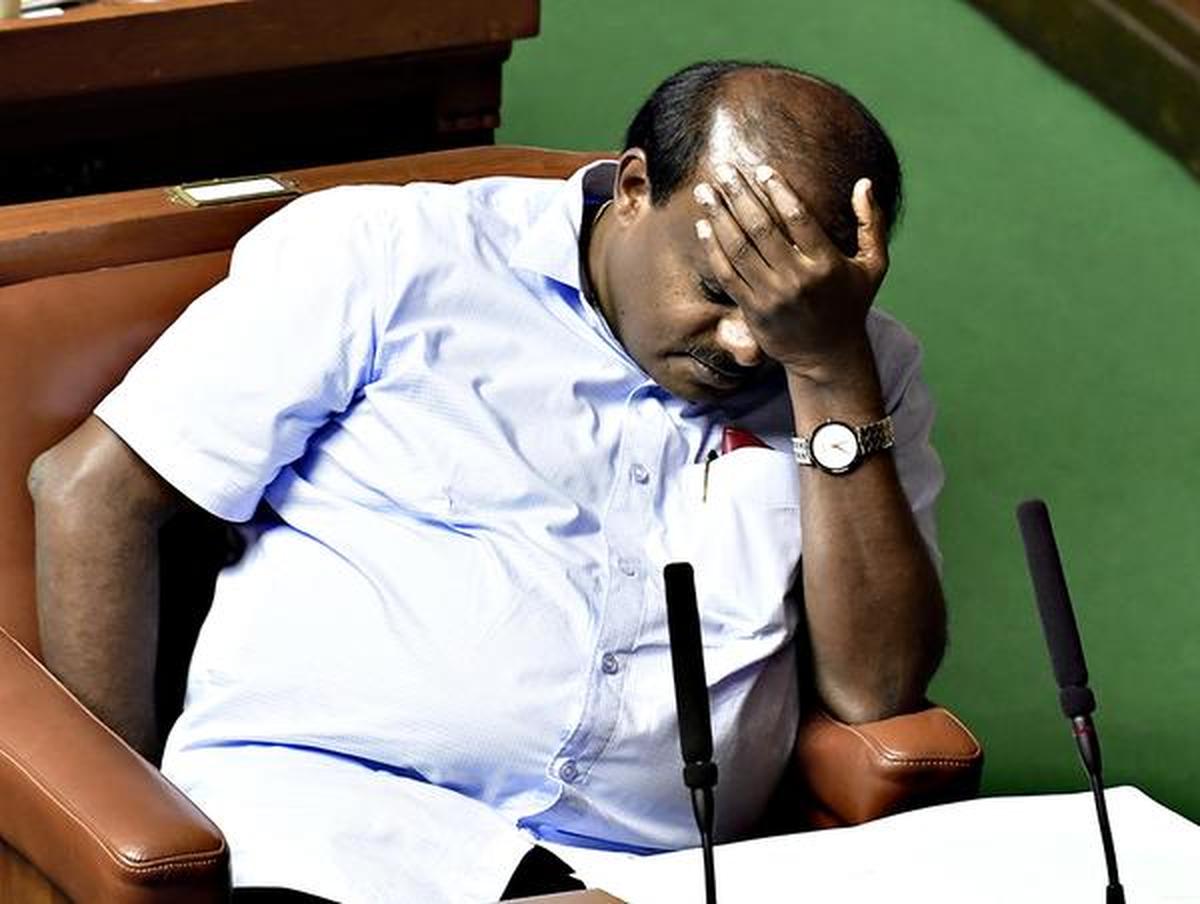 BJP accuses Kumaraswamy of sullying Speaker’s image - The Hindu