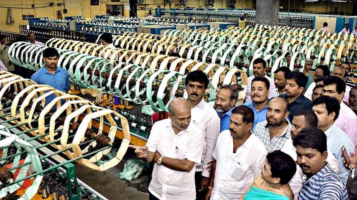 KSIC to step up production of silk saris to meet demand - The Hindu