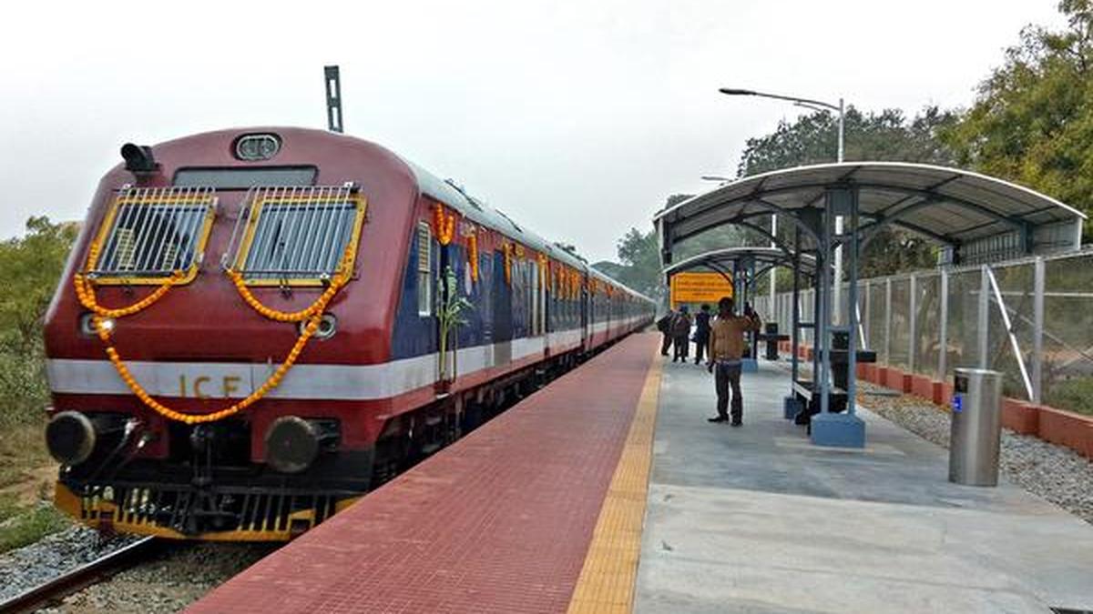 Citizens, KIA employees thrilled as train service chugs in - The Hindu