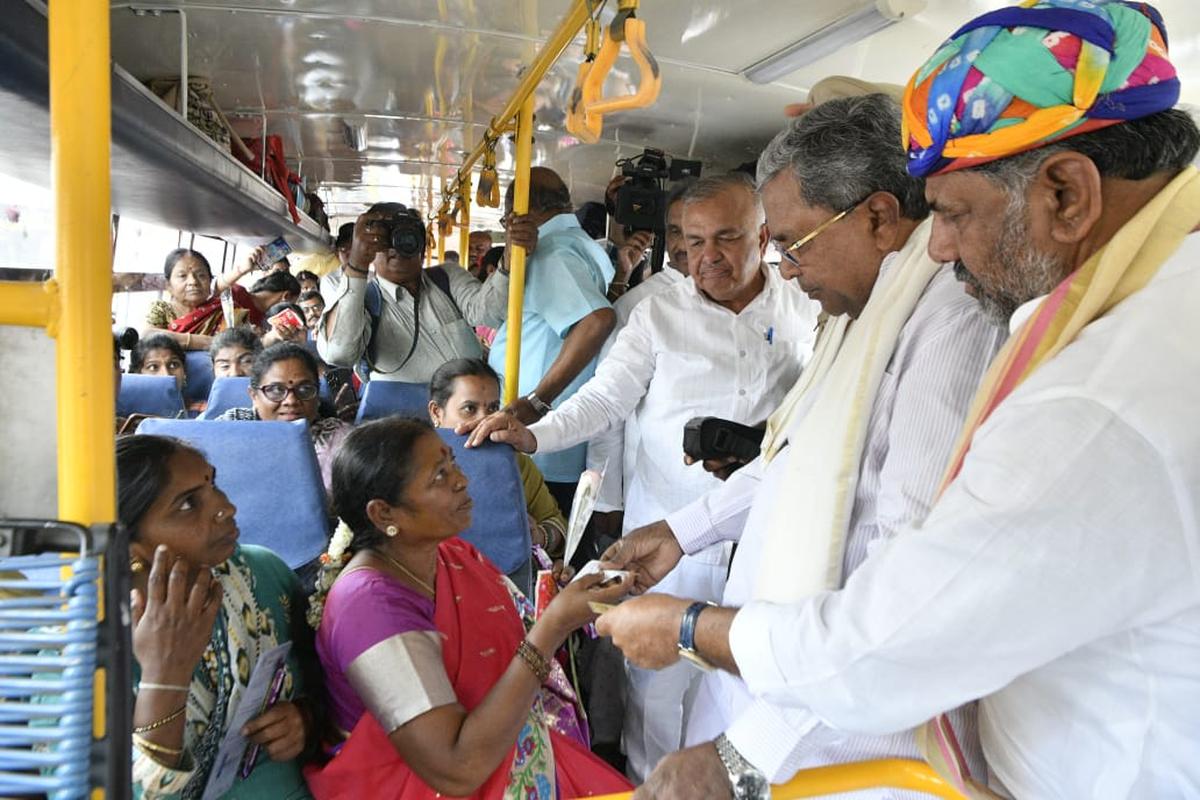 ‘Shakti’ for women: Free bus travel scheme rolled out in Karnataka ...