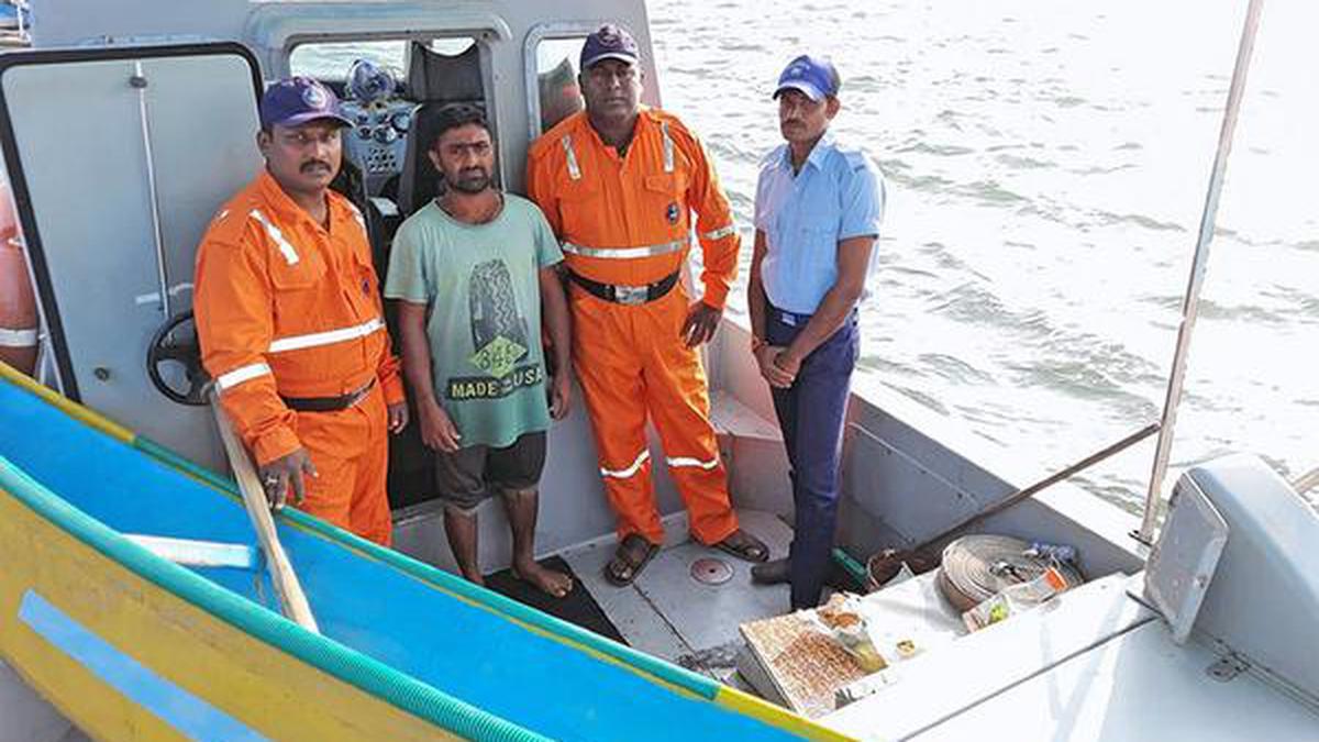 Boat overturns, man rescued - The Hindu Boat overturns, man rescued - The Hindu