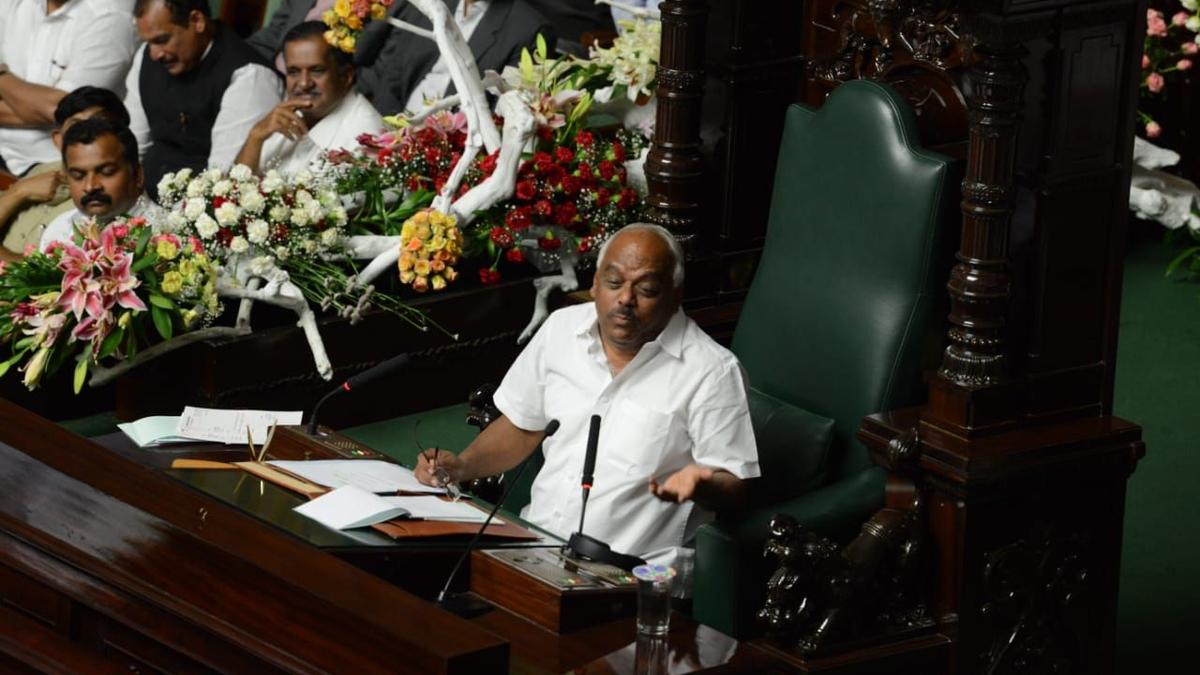 Ramesh Kumar elected Karnataka Assembly Speaker - The Hindu