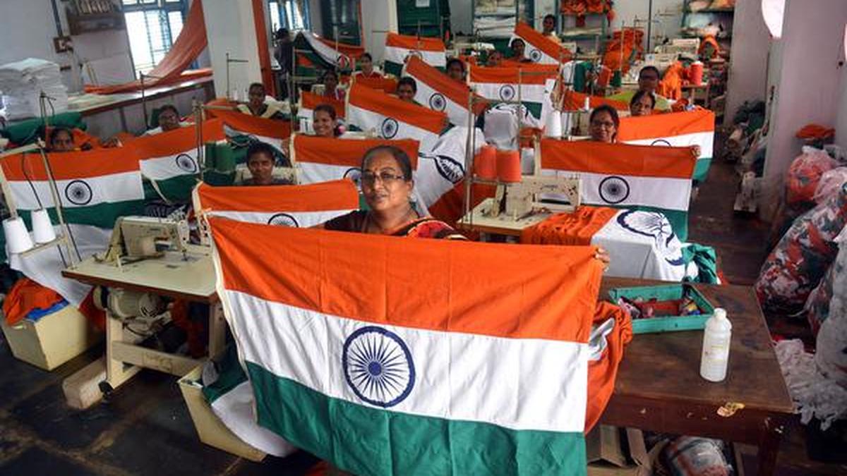 Flag manufacturing unit in Karnataka is flying high again - The Hindu