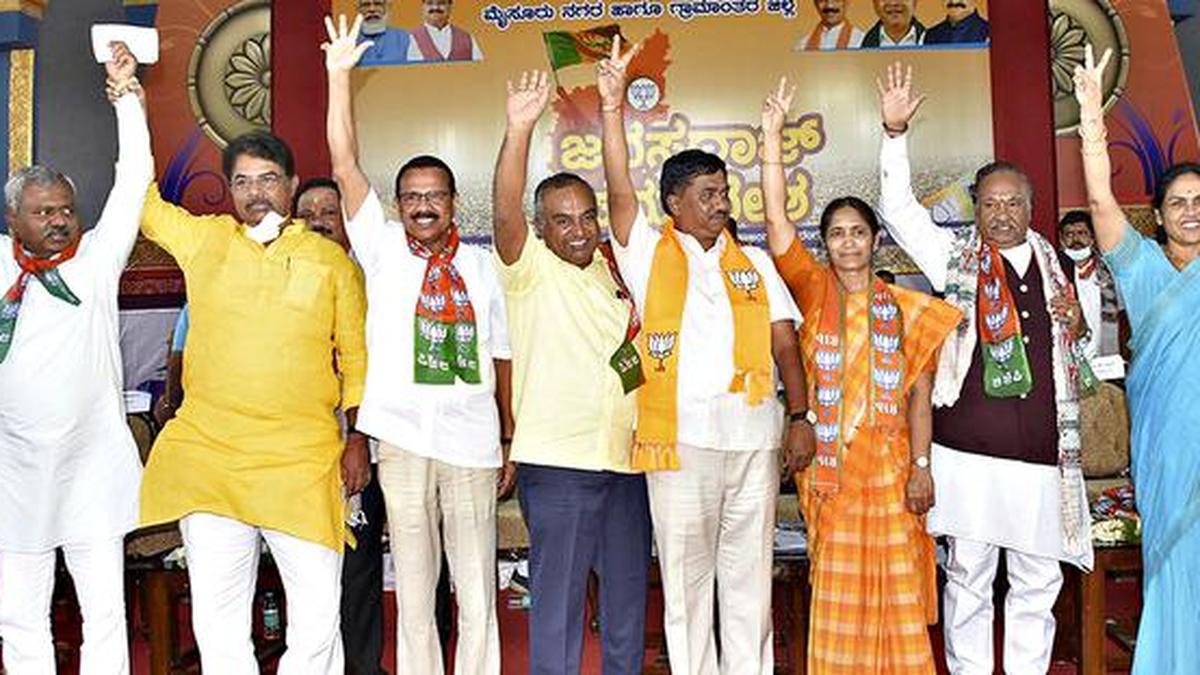 At BJP’s Jan Swaraj Yatra, Cong. targeted - The Hindu