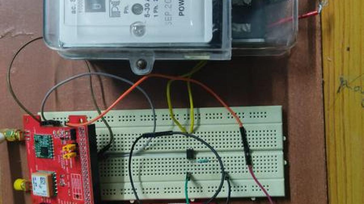 Engineering students develop automatic meter reading system - The Hindu