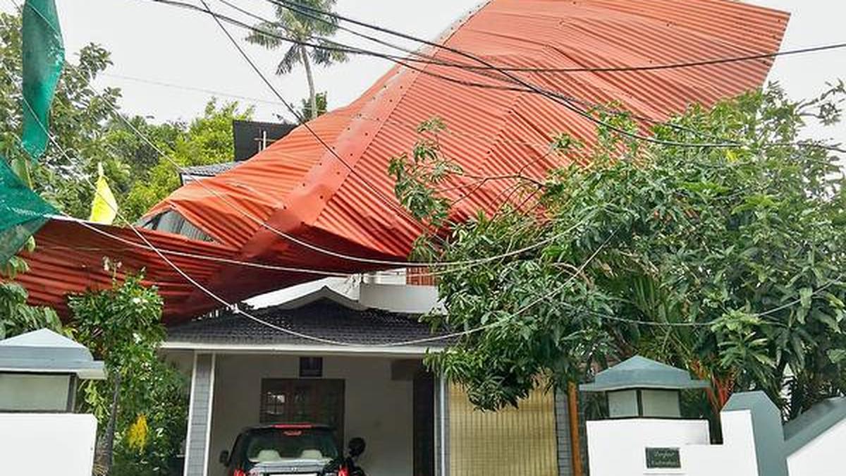 Heavy damage in whirlwind - The Hindu