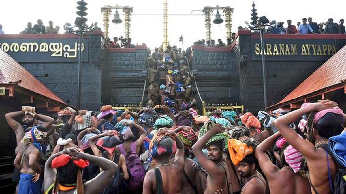 Pilgrim season begins at Sabarimala - The Hindu