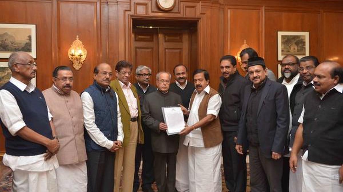 UDF delegation calls on President - The Hindu