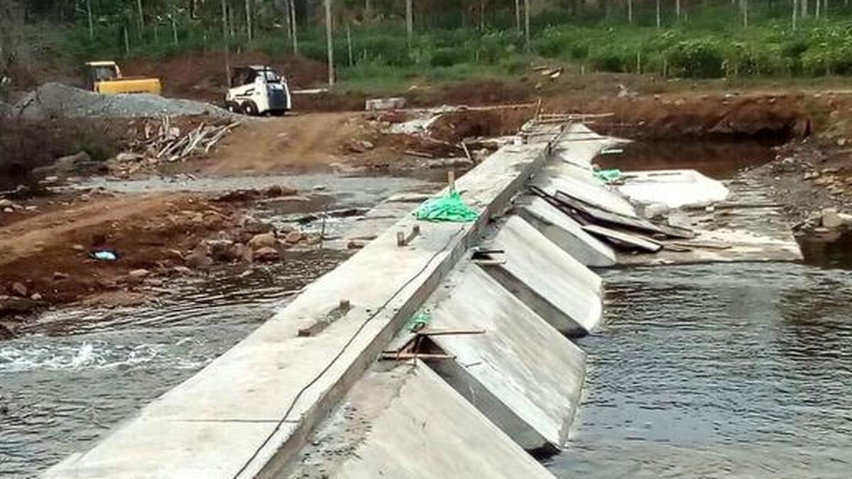 Kerala completes work on first check-dam across the Bhavani - The Hindu