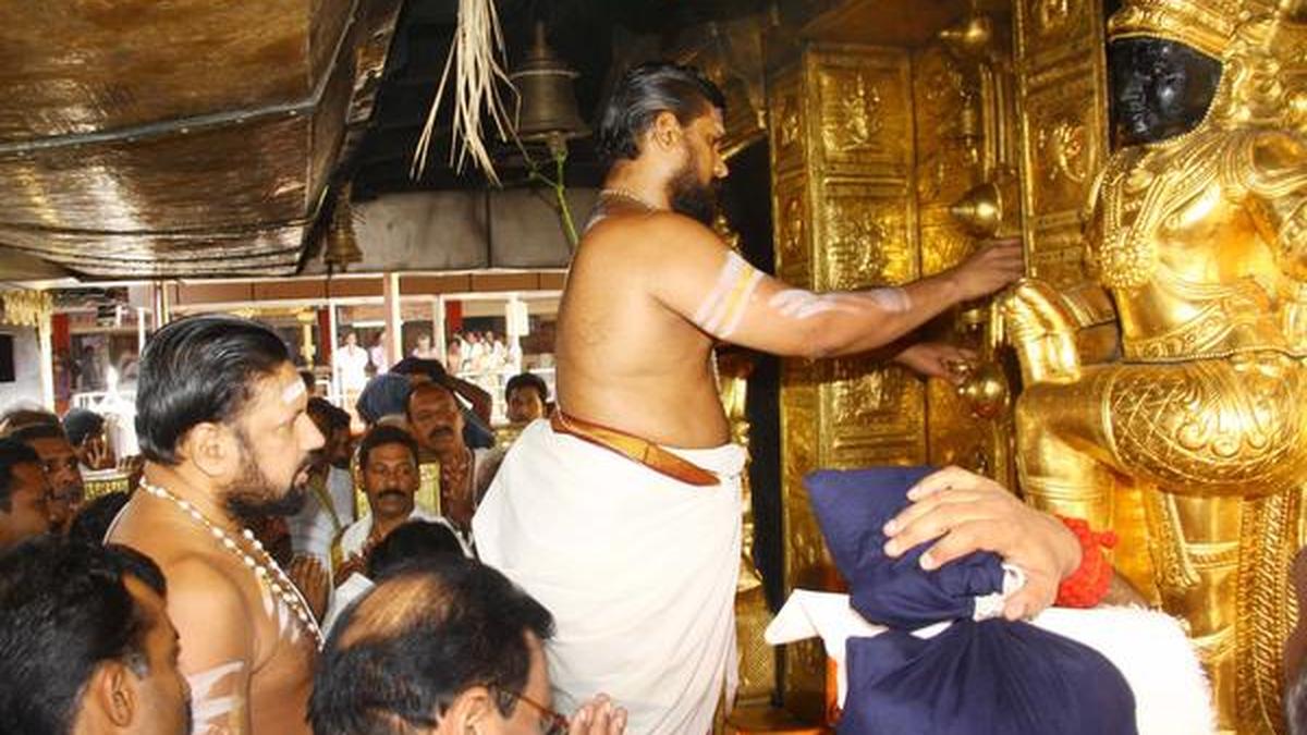Ayyappa temple opens for monthly rituals - The Hindu