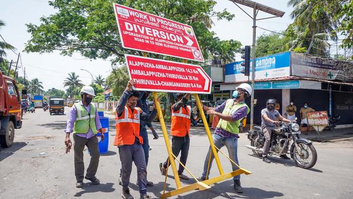 Goods, heavy vehicles banned on AC Road - The Hindu