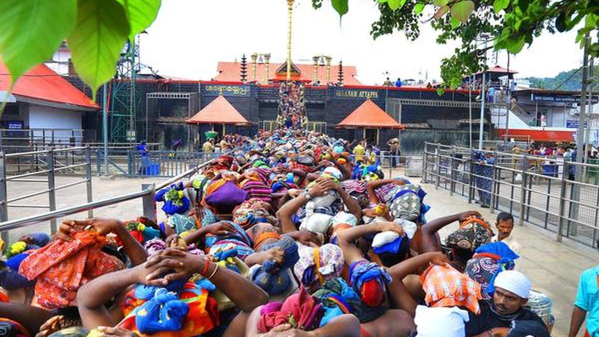 7.7 lakh pilgrims visit Sabarimala - The Hindu