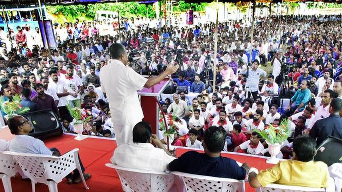 BJP, UDF playing communal card in Manjeswaram: Pinarayi - The Hindu